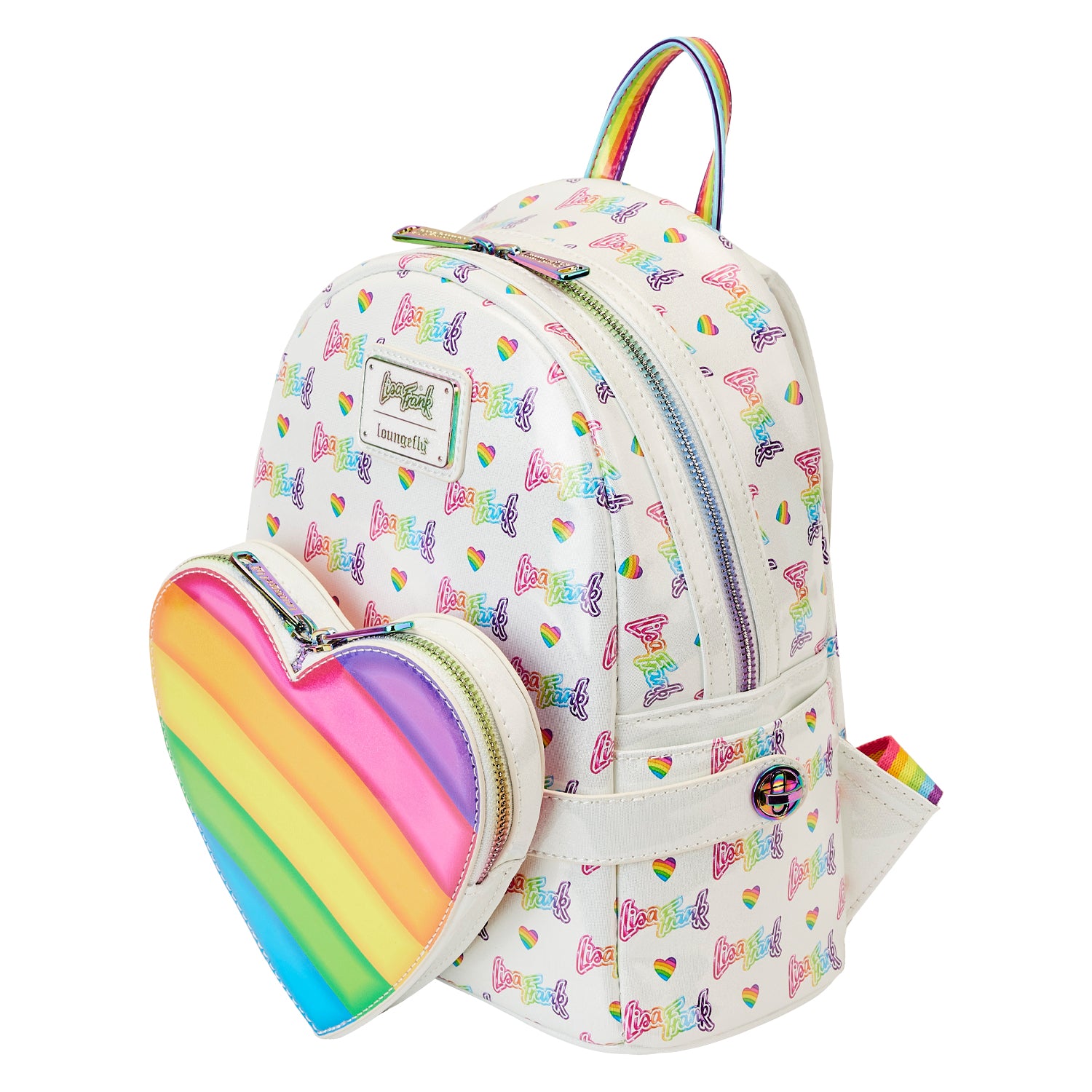 Rainbow Heart Mini Backpack with Waist Bag – Lisa Frank